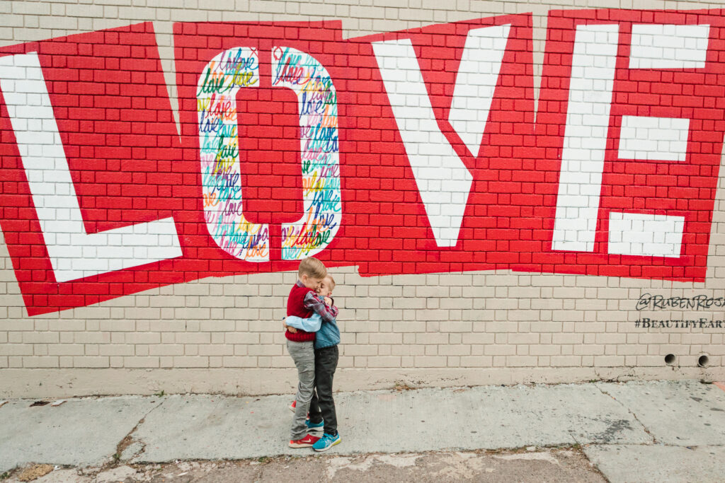 San Diego LOVE Mural Wall - Christine Dammann Photography